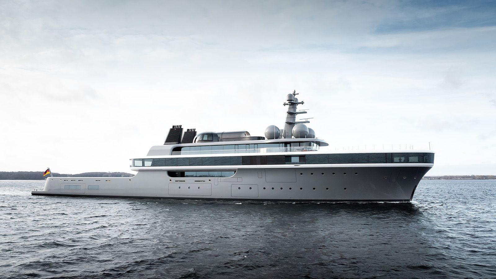 114m Lürssen fuel-cell superyacht Project Cosmos completes sea trials